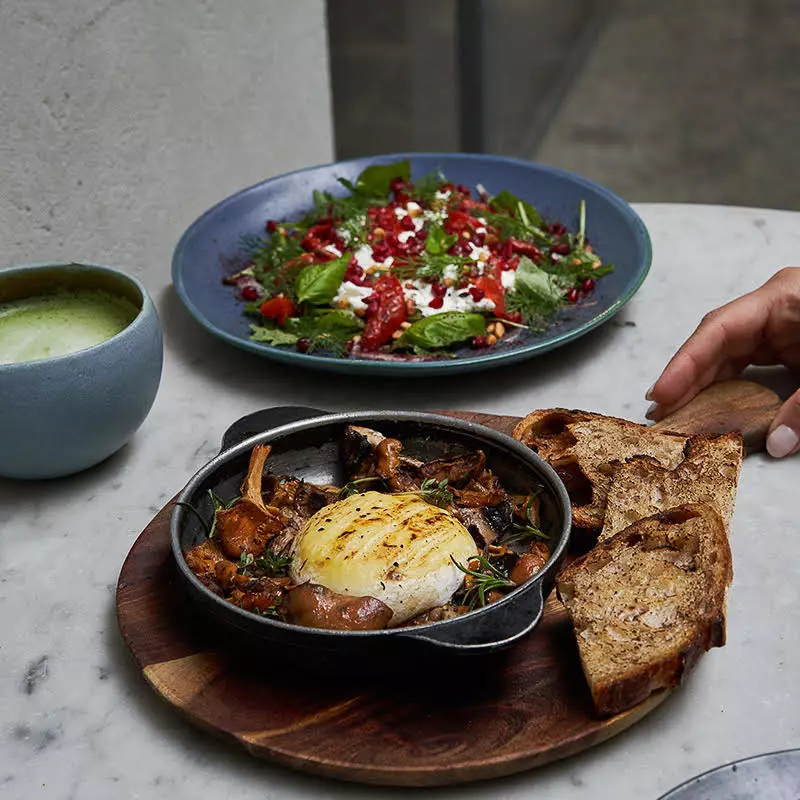 Burrata á Les Filles Cafe Barcelona.