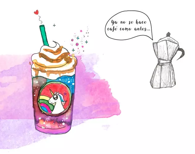 Unicorns. Gats roses. I un frappuccino gràcies.