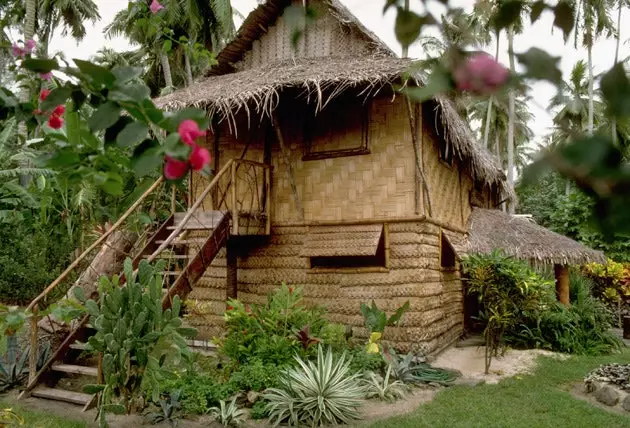 Het huis van Gauguin in Tahiti