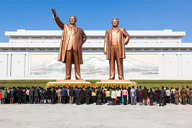 The Great Mansudae Monument in Pyongyang