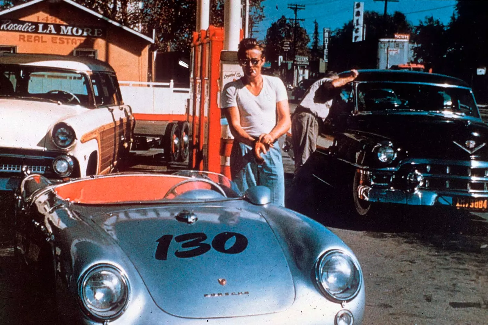 Джеймс Дин өзүнүн Porsche 550 менен 1954-ж