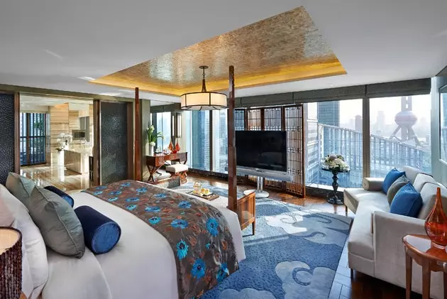 Mandarin Oriental Pudong Президенттик бөлмөсү