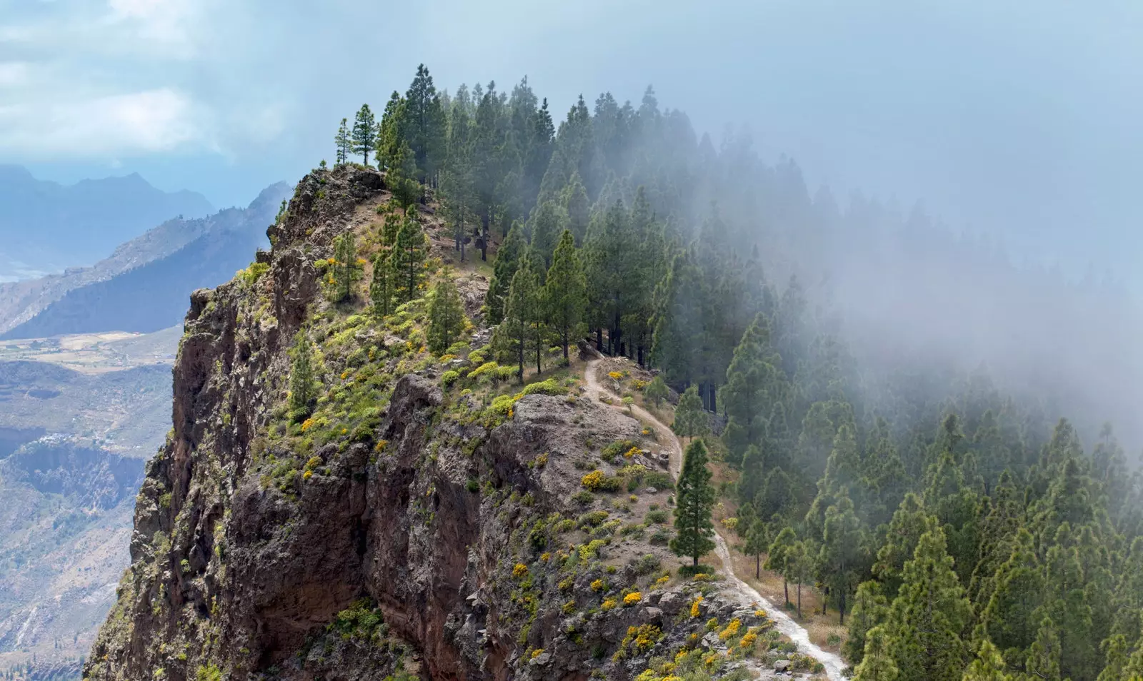 Marsruut Cruz de Tejeda Artenara Gran Canaria