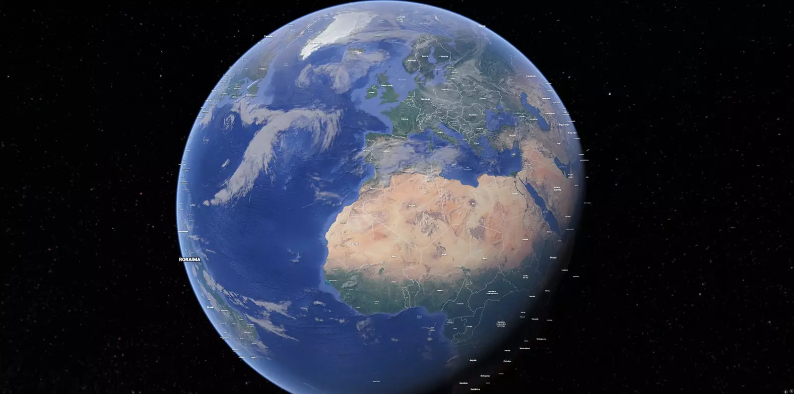 Imagine a Pământului de pe Google Earth