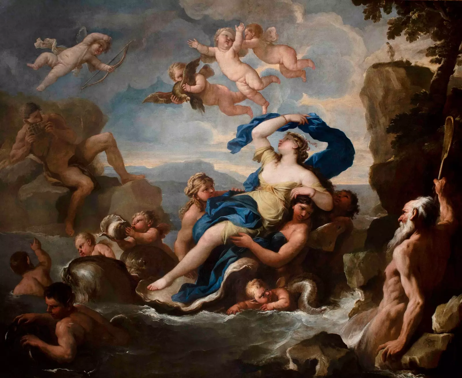 Galatea's Triumph c. 1675 דורך Lucas Jordan