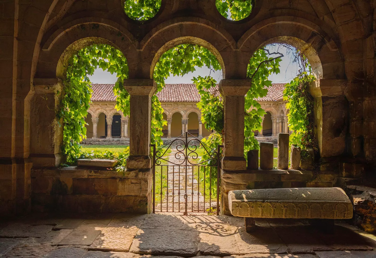 Cloister of Collegiate Church Santillana del Mar Cantabria