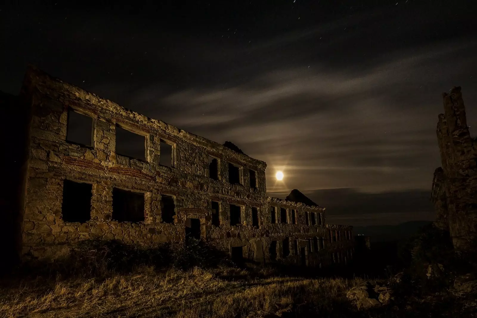 Ruines de la ville de la mine Peña do Seo à Cadafresnas.