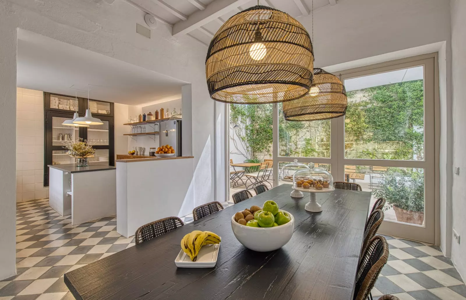 The kitchen of the Can Albertí Menorca hotel.